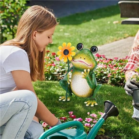 Accents | Garden Frog Statue Outdoor Decor Metal Frog Yard Art ...